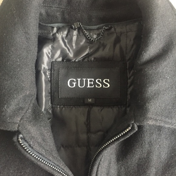 Guess | Jackets & Coats | Guess Black Coat Men | Poshmark